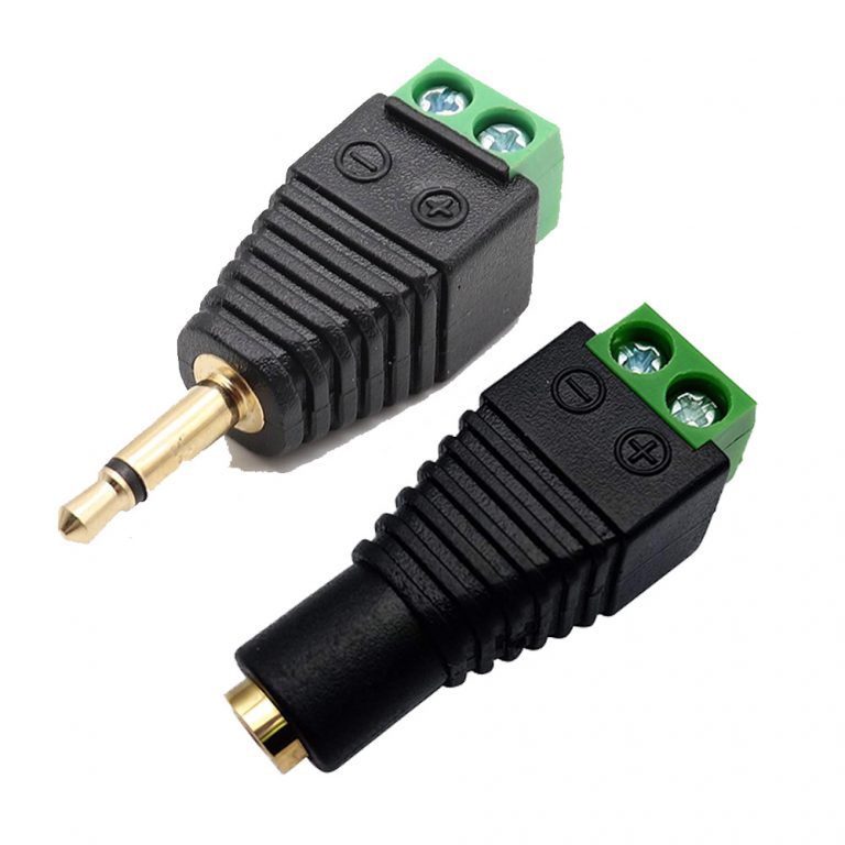 3.5mm (1/8) Mono Plug (Male or Female) with Screw Terminals